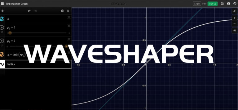 Build Your First Plug In With Plugn Script Waveshaper The Blue Cat Audio Blog